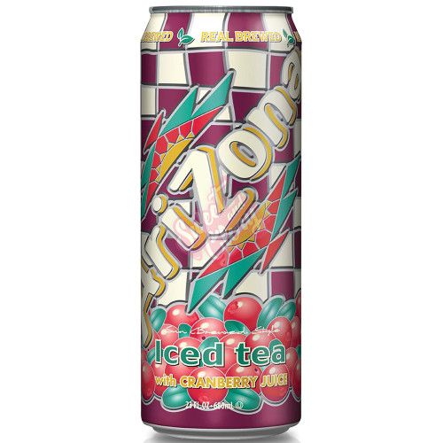 Sweet & Glory - Arizona Iced Tea with Cranberry Can 650ml - Case