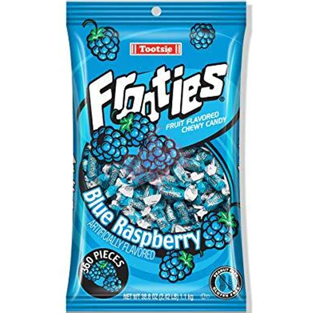Tootsie Frooties Bag 360pc Blue Raspberry 1100g - Inner